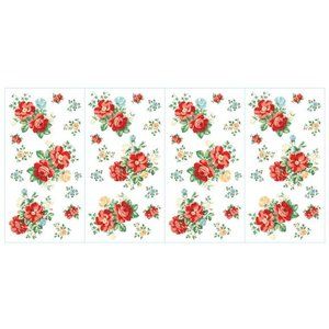 Wall Decor | 5 Pcs The Pioneer Woman Vintage Floral Peel And Stick Wall ...